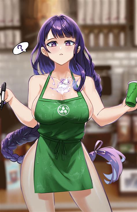 Raiden Ei Milk Latte Genshin Impact Officialsenpaiheat Porn Sex Picture