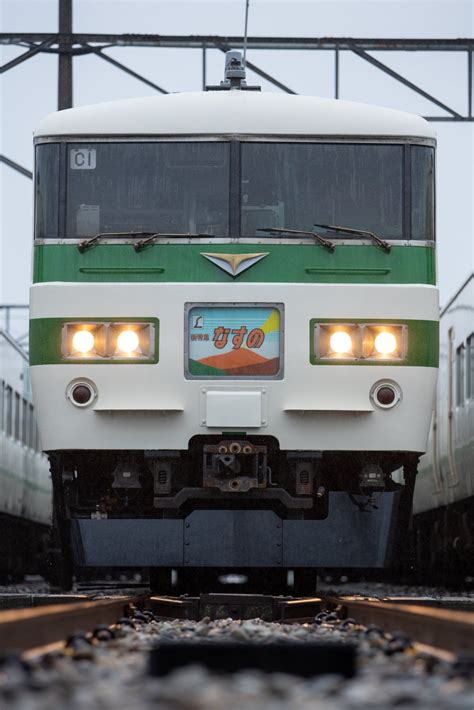 あおとく on Twitter 2022 9 24 185系 復活懐かしのカラーリング撮影会山のイラストマーク撮影会 185
