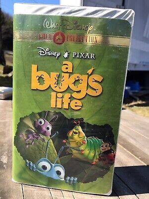 Disney Pixar A Bugs Life VHS Video Tape Gold Edition CLAMSHELL Gold