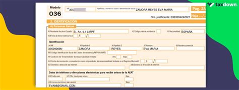 Modelo 036 de Hacienda Qué es y Cómo Rellenarlo TaxDown