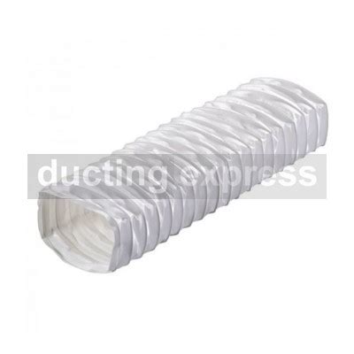 204 X 60mm Rectangular PVC Flexible Ducting 1 Meter Length