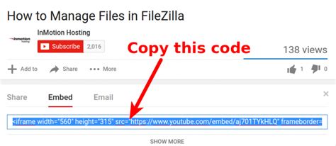 How To Add Or Embed A YouTube Video In A Web Page