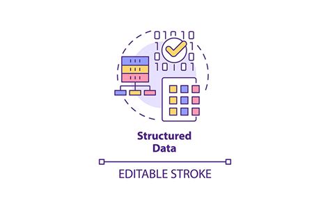 Structured Data Concept Icon Templatemonster