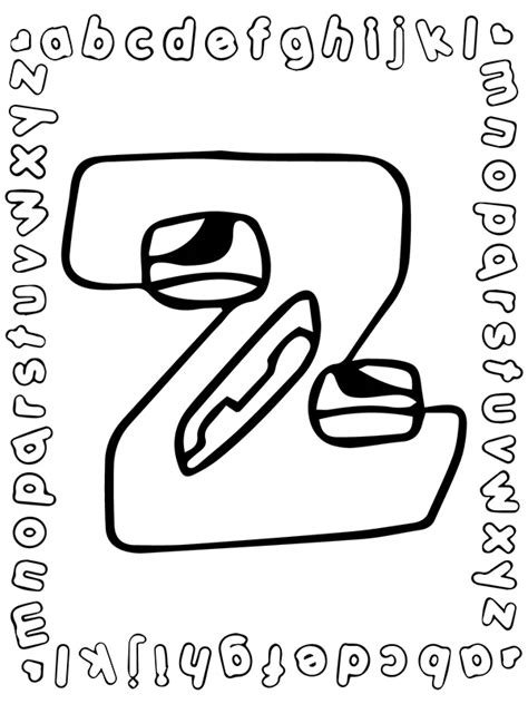 Alphabet Lore Coloring Page