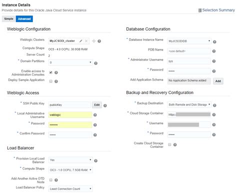 provisioning a clustered oracle java cloud service for oracle data integrator