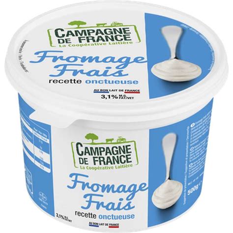 Fromage frais nature au lait pasteurisé 3 1 de MG Campagne de France