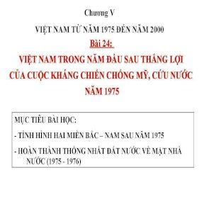 Bài 24 việt nam trong năm đầu sau thắng lợi của cuộc kháng chiến chống