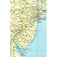 Detailed Tourist Illustrated Map Of New Jersey State New Jersey State