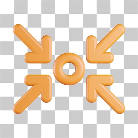 Flecha Al Icono D Del C Rculo Central Archivo Psd Premium