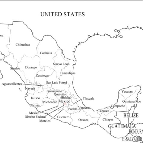 Mapas de Mesoamérica para colorear Colorear imágenes