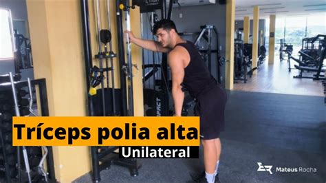 Tríceps polia alta unilateral YouTube
