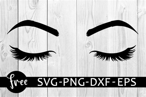 Lips Lashes Svg Free SVG Cut Files
