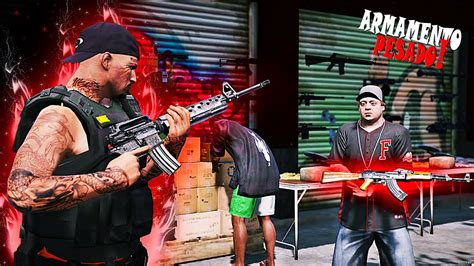 GTA V VIDA DO CRIME O SISTEMA TRAFICA ARMA E ELA CHEGA AQUI PRÁ NOIZ