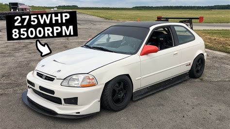 K Swap K24 Honda Civic Track Review YouTube