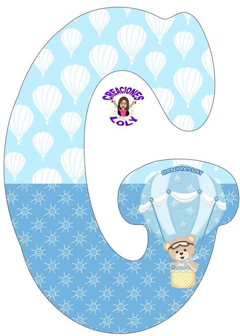 Creaciones Loly Abecedario Alfabeto Completo Español Osito en Globo