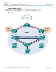 ScaN Skills Assess OSPF Student Trng Exam 1 Docx CCNA Scaling