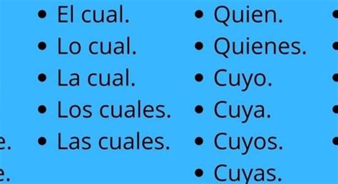 Los Pronombres Relativos La Ventana Ciudadana