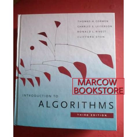 jual buku introduction to algorithms 3rd third edition by thomas cormen shopee indonesia