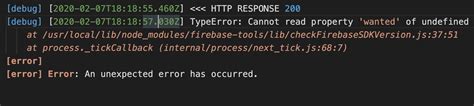Error An Unexpected Error Has Occurred TypeError Cannot Read