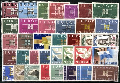 Europa Union CEPT Jahrgang 1963 19 Länder postfrisch MNH