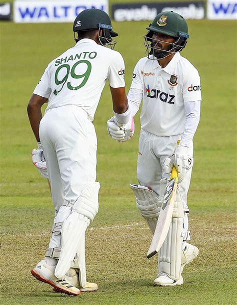 Najmul Hossain Shanto And Mominul Haque Put Up A Century Stand