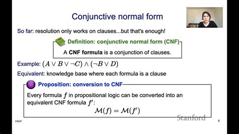 logic 6 propositional resolutions stanford cs221 ai autumn 2021 youtube