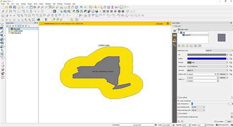 create square buffers around points in qgis with python geographic images