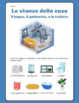 Le Stanze Della Casa Color Worksheets Answer Keys By Project Based