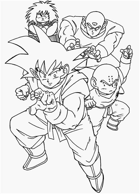Coloriage Super Saiyan Son Goku télécharger et imprimer gratuit sur