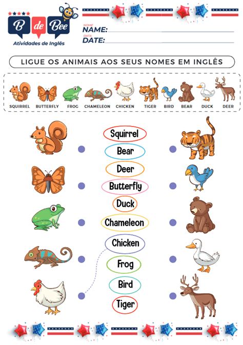 5 atividades de animais em inglês para educação infantil