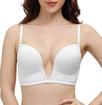Vogue S Secret Women S Deep U Shaped Push Up Plunge Bra Multi Way