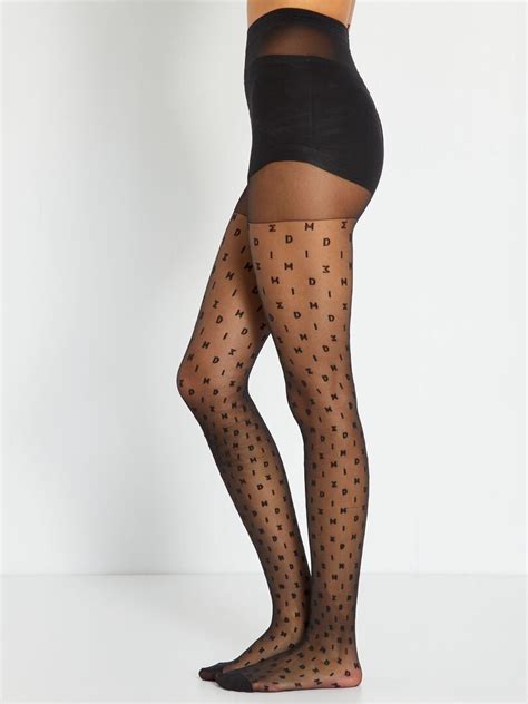 Collant Fantaisie DIM Noir Kiabi 14 00
