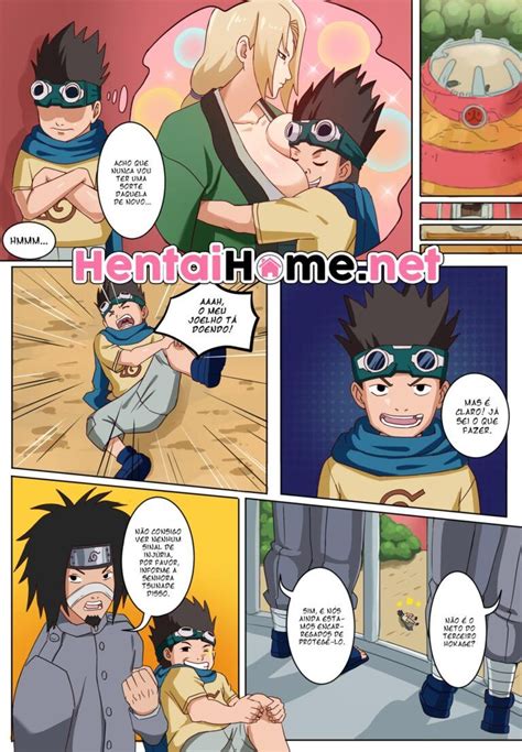 Naruto hentai Tsunade cheia de tesão sentando em Konohamaru HQ Hentai