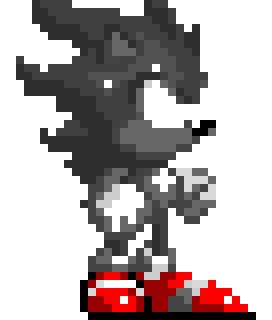 Dark Super Sonic Pixel Art