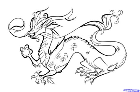 How To Draw Easy Dragons Step By Step To Draw A Chinese Dragon Easy
