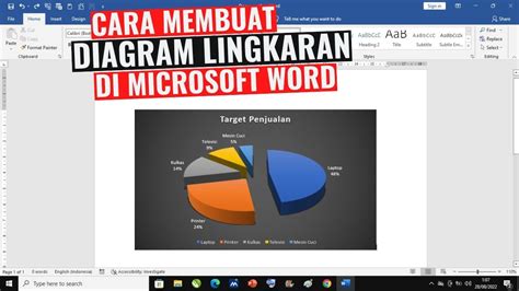 Cara Membuat Diagram Lingkaran Di Microsoft Word YouTube