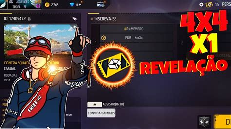 FREE FIRE AO VIVO X1 REVELAÇÃO 4X4 4V4 SALA PERSONALIZADA FF YouTube