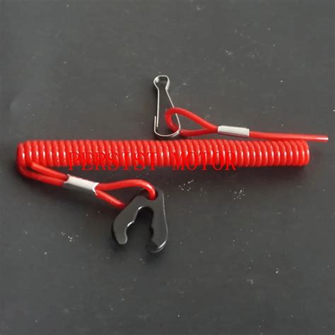1pcs Boat Outboard Engine Motor Lanyard Kill Stop Switch Safety Tether