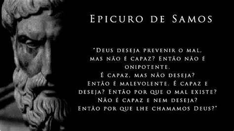 Deus e o mal resposta a Epicuro Defendendo a Fé
