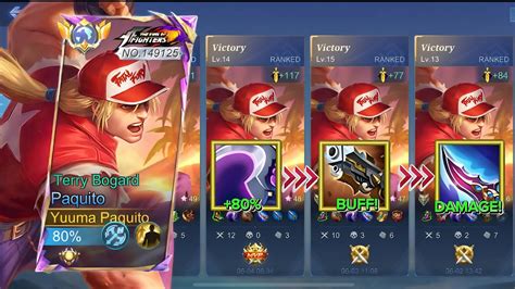 Paquito New Skin Kof With Perfect Build For Solo Rank Auto Win