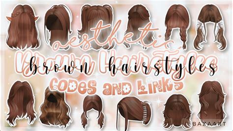 NEW Brown Hair Codes And Links Roblox Bloxburg Berry Avenue