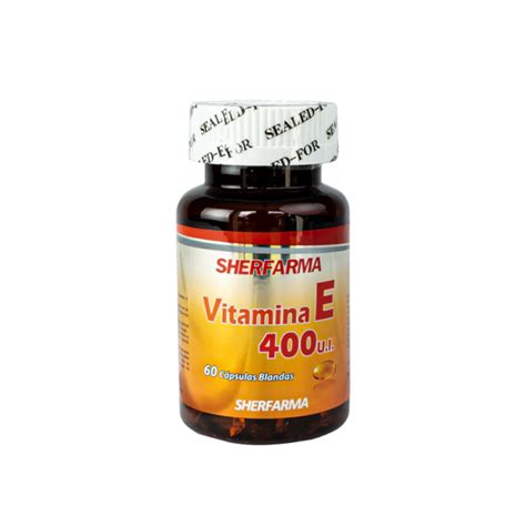 VITAMINA E FCO X60 CAPSULAS Vitamina E 400 UI SHERFARMA