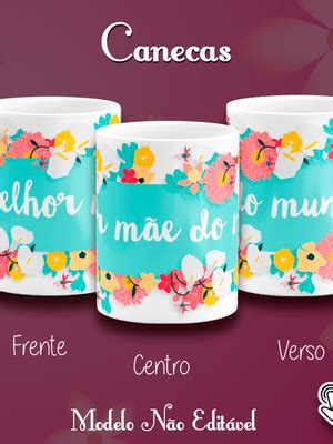 Arte Digital Canecas a Melhor Mãe do Mundo Mora Aqui cn0405