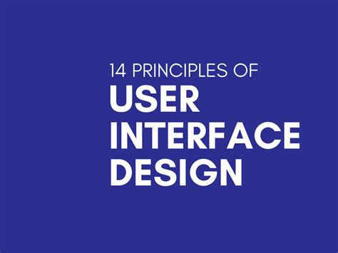 14 Principles Of UI Design DesignMantic The Design Shop