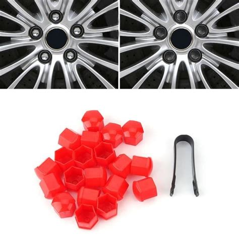 SURENHAP Capuchons d écrou de roue de voiture 20pcs 19mm Couvercle