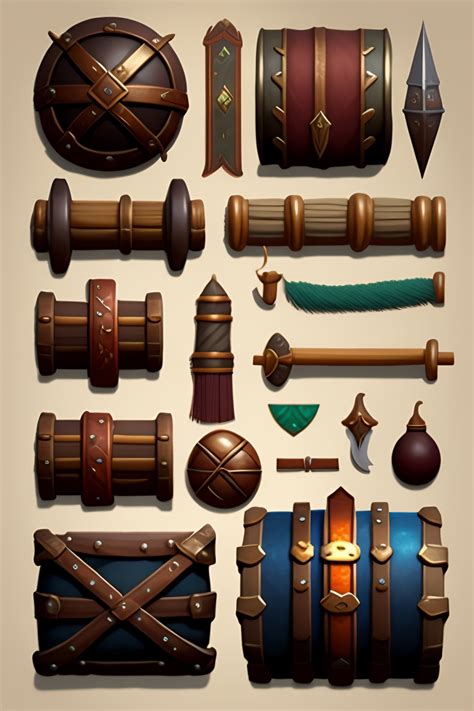 Lexica Props Concept Game Design Assets Viking Items
