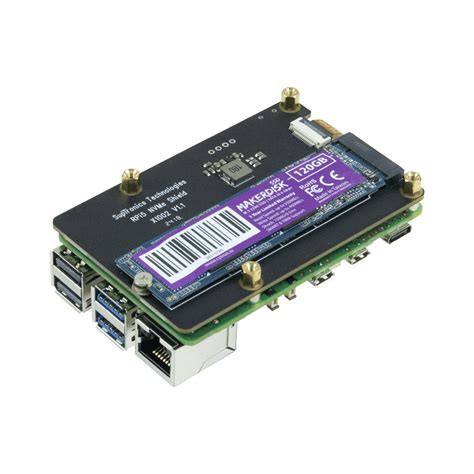 Pcie Hat Base For Raspberry Pi With Makerdisk Nvme Ssd