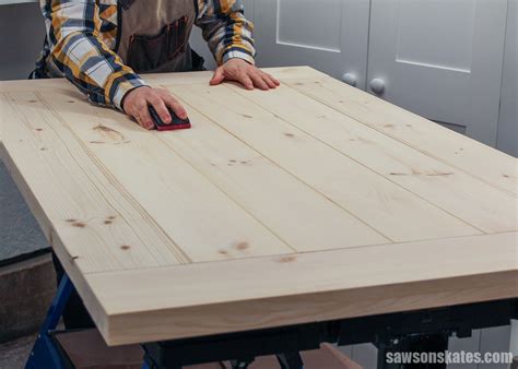 Easy Wood Project Farmhouse Table 1 Saws On Skates