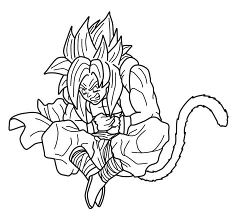 Dibujos De Gogeta De Dragon Ball Para Colorear Para Colorear Pintar E