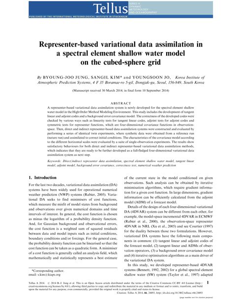 pdf representer based variational data assimilation in a spectral element shallow water model